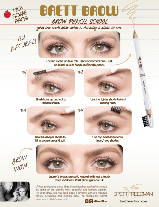 Brett Brow Duo-Shade Kit Medium Brunette – Brett Freedman Beauty