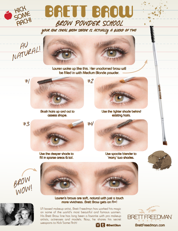Brett Brow Duo-Shade Powder Medium Brunette – Brett Freedman Beauty
